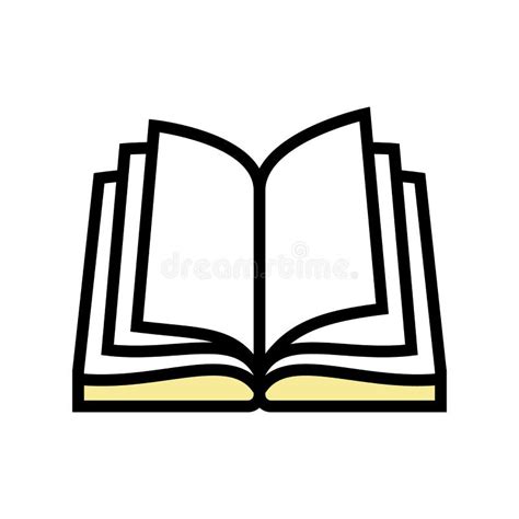 Open Book Color Icon Vector Illustration Stock Vector Illustration Of Item Task 243038232