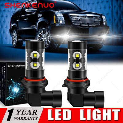 6k Front Fog Light Bulbs Led Fog Lamp For 2007 2014 Cadillac Escalade