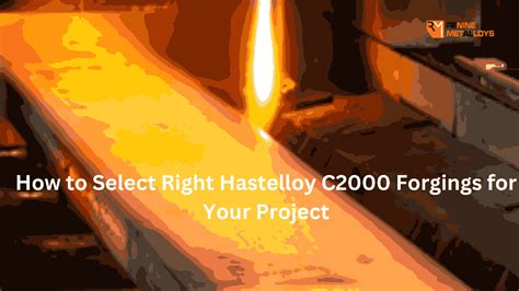 How To Select The Right Hastelloy C2000 Forgings For Your Project