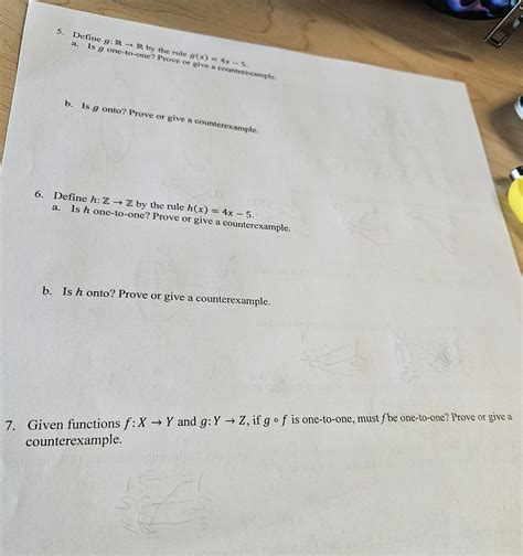 solved define g r→r ﻿by the rule g x 4x 5 a ﻿is g