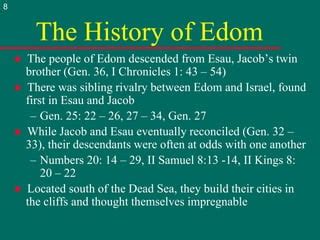 Obadiah The Judgement Of Edom Pptx