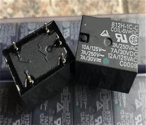 Amazon.co.jp: リレー 新しい812H-1C-C 24VDC;812H-1C-C 6VDC;（4123-1C-24V/6V）リレー ...