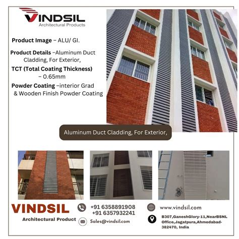 Aluminium Duct Cladding For Exterior At ₹ 150 Sq Ft Exterior
