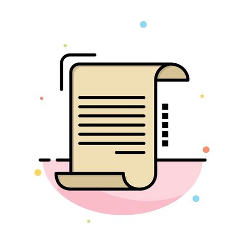 Document Report Note Paper Guidelines Abstract Flat Color Icon Template