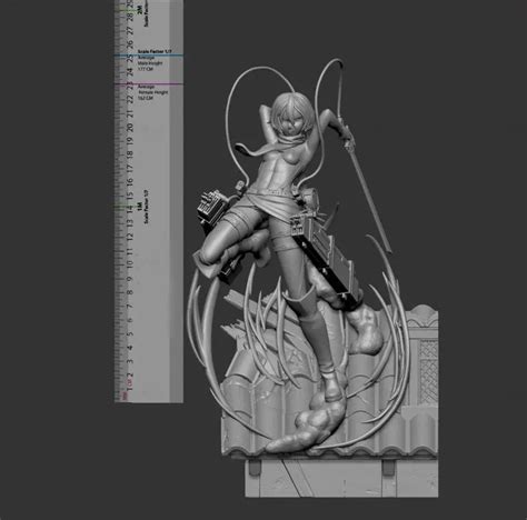 Mikasa Ackerman Nsfw Figurines 3d Print Model Stl