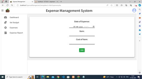 Responsive Expense Management System Using Php Project In Php With Source Code And Report