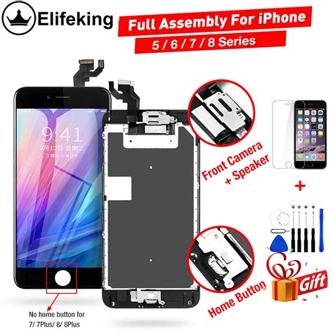 Complete LCD For IPhone 6 6P 6S 7 8 Plus Display Touch Screen Full Assembly With Home Button