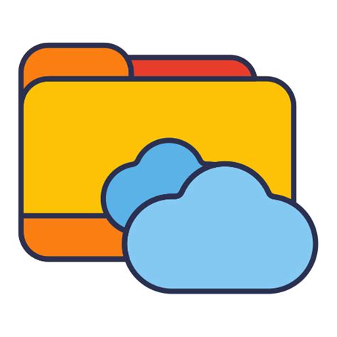 Cloud Folder Generic Outline Color Icon