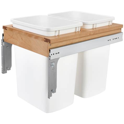 Rev A Shelf 4WCTM 18DM2 419 FL 4WCTM Top Mount Double Bin Build Com