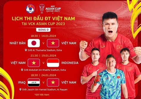 Lịch Thi đấu Và Trực Tiếp đội Tuyển Việt Nam đấu Asian Cup Mới Nhất