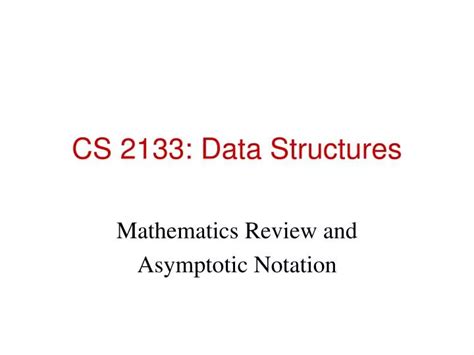 Ppt Cs 2133 Data Structures Powerpoint Presentation Free Download
