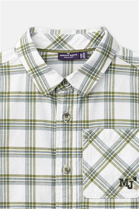 Dpam παιδικό πουκάμισο με καρό σχέδιο και τσέπη Notos