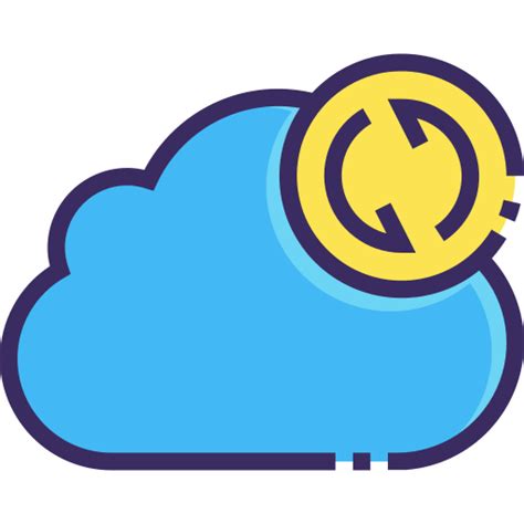 Cloud Sync Generic Outline Color Icon
