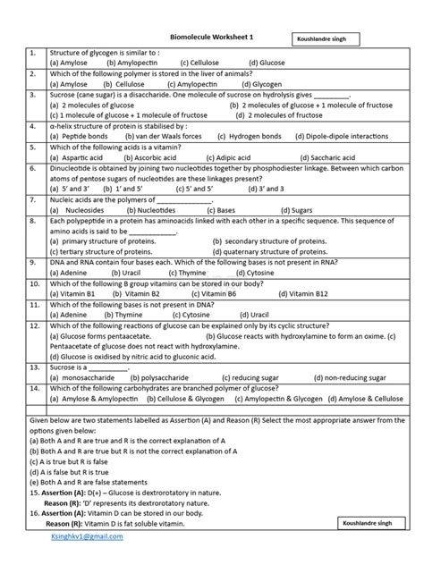 Biomolecule 1 Pdf Biomolecules Nucleotides