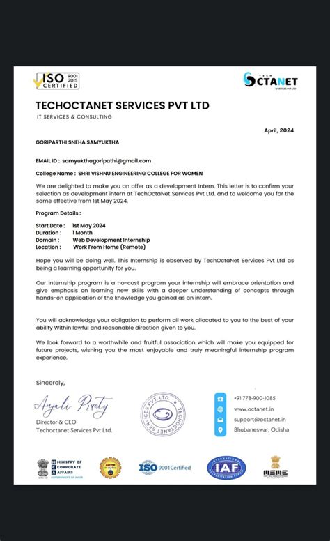 Samyuktha Goripathi On Linkedin Techoctanet