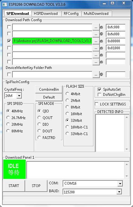 Flashing Firmware Esp8266 Menggunakan Esp Flash Download Tools