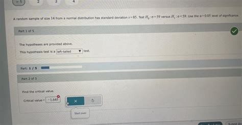 solved random sample of size 14 from a normal distribution