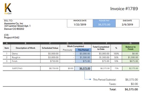 How To Create A Schedule Of Values Invoice To Send To The Customer Knowify