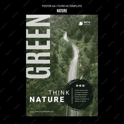 Free Psd Nature Concept Poster Template