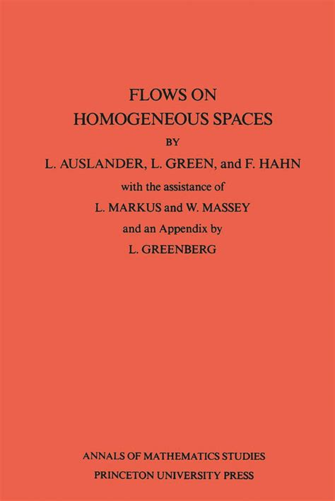 Flows On Homogeneous Spaces Princeton University Press