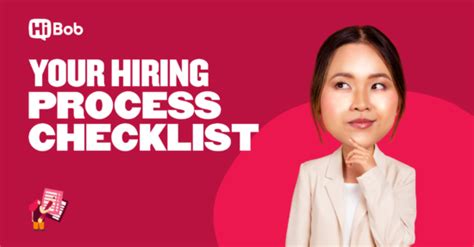 Hiring Process Checklist Steps For Recruiting Employees Hibob