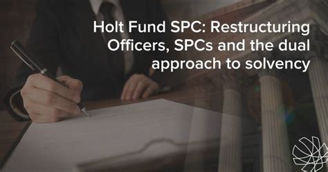 Lesley Wright On Linkedin Holt Fund Spc Restructuring Officers Spcs