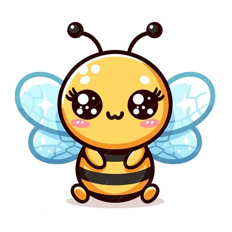 Premium Vector Cute Bee Vector On White Background