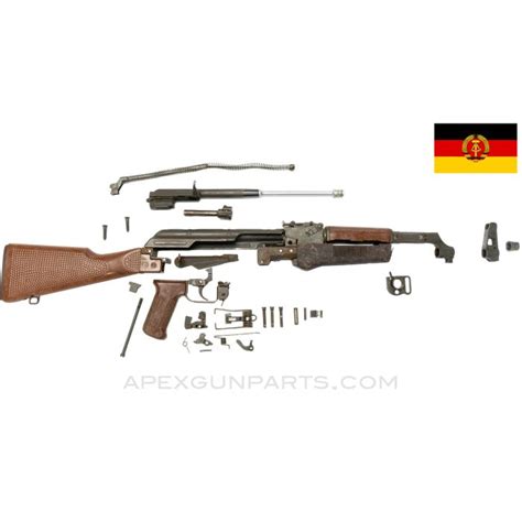 East German Ddr Ak 47 Mpi Km Parts Kit Matching 1977 Dated 7 62x39 Fair One Off