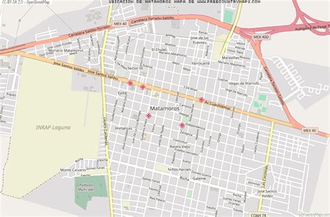 Mapa De Matamoros Mexico Latitud Y Longitud Mapas Gratuitos Dónde Está