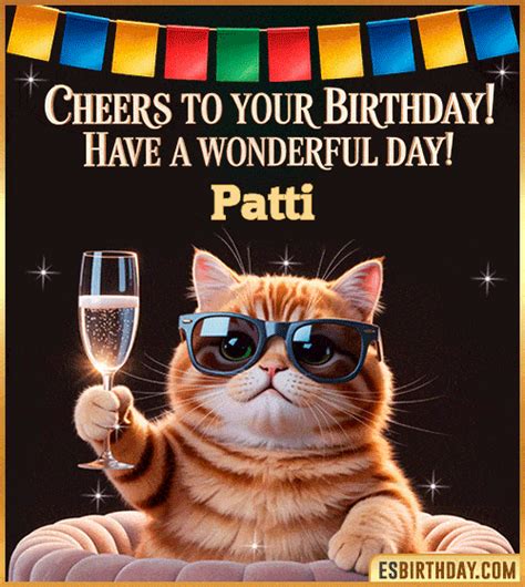 Happy Birthday Patti  🎂 Animated Images Wishes And Music 【27 S】