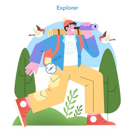 Explorer Archetype Illustration Vibrant And Dynamic Representation