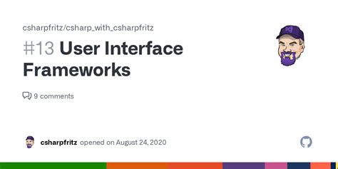 User Interface Frameworks Issue Csharpfritz Csharp With Csharpfritz GitHub