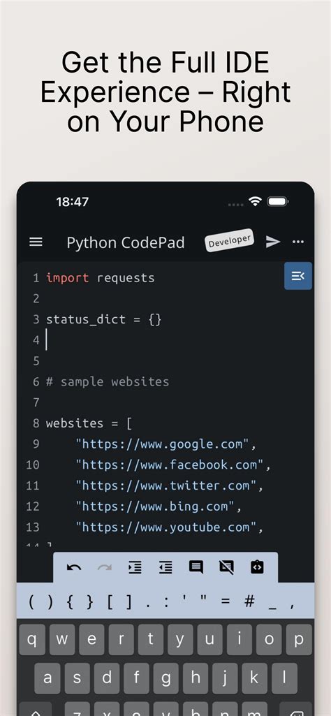 Python Coding Editor And Ide App Apk For Android Download