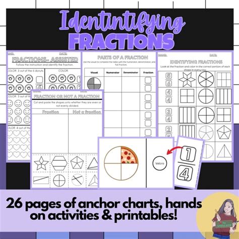 Simple Fractions Task Boxes And Graphic Organizers Perfect For Visual