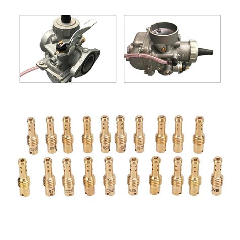 Buy 20pcs Carburetor Slow Pilot Jet Kit 125‑60 Metal Replacement For