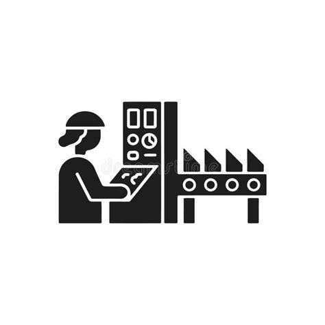 Factory Worker Icon Stock Vector Illustration Of Sign 361857212