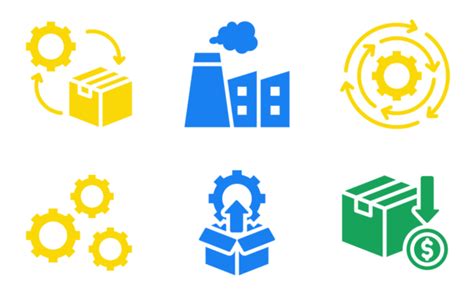 Product Lifecycle Management Icon Pack Flat 50 Svg Icons