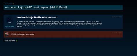 Hwid Denied Repeatedly Problems Neverlosecc Forum