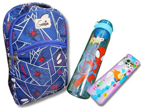Back To School Best Combo Offer 1 Bag 1 Water Bottle 1 Pencil Box