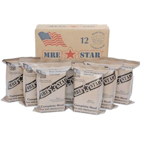 Mre Star Case Of Lunch And Dinner Meals Products Prep And Save