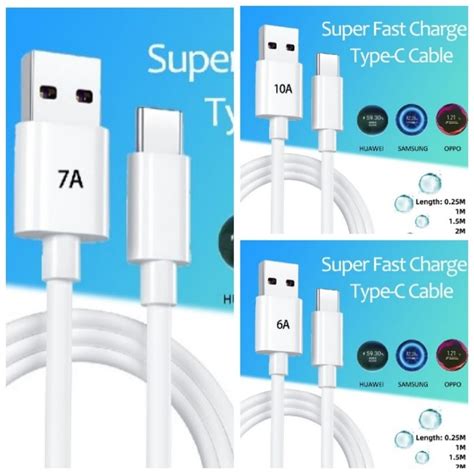 Jual Usb Data Kabel Fast Charging Type C Kabel Pengisian Cepat Hp Type C Meter Shopee Indonesia