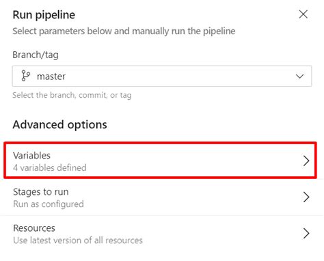 Azure Pipelinesyml How To Override Variables For Pipeline Stack