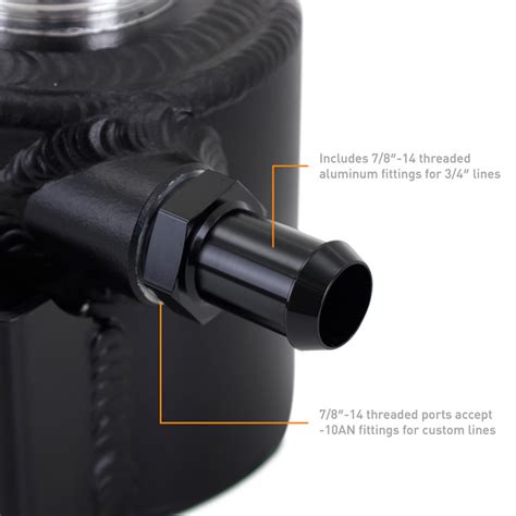 Mishimoto Universal Aluminum Coolant Expansion Tank Mwbk Mmrt Exp