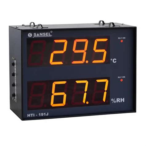 Digital Wall 8 Jumbo Humidity And Temperature Indicator Model Name Number Hti 191j At ₹ 17500