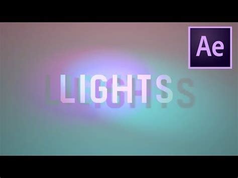 Adobe After Effects Lights For Beginners Less Than Min YouTube Motion Graphics Tutorial