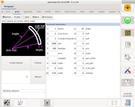 Conversational Wizards In Gmoccapy LinuxCNC