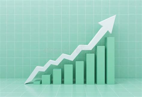 Upward Trending Bar Graph Showing Growth And Progress Positive