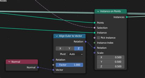 rotate instances to stick to the surface basics and interface blender
