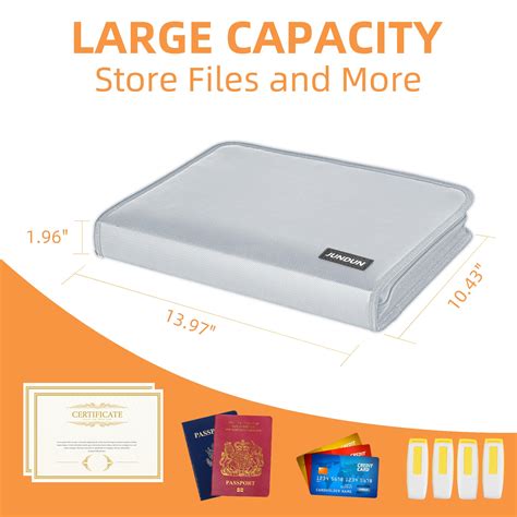 Jundun Accordion File Organizer Fireproof Accordion Folder