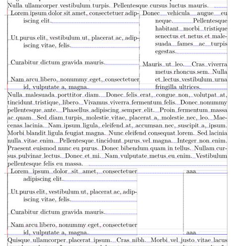 Spacing Multi Column List With Columns Of Different Widths And Fitted